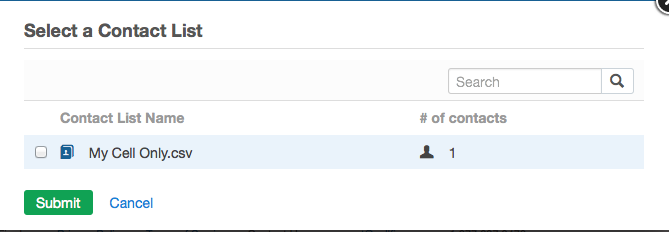 Choose Lists | CallFire